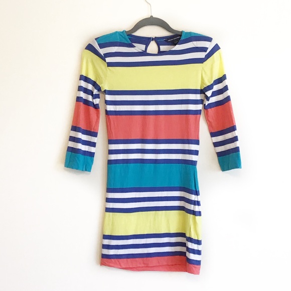 French Connection | Dresses | French Connectionjag Striped Bodycon Mini ...